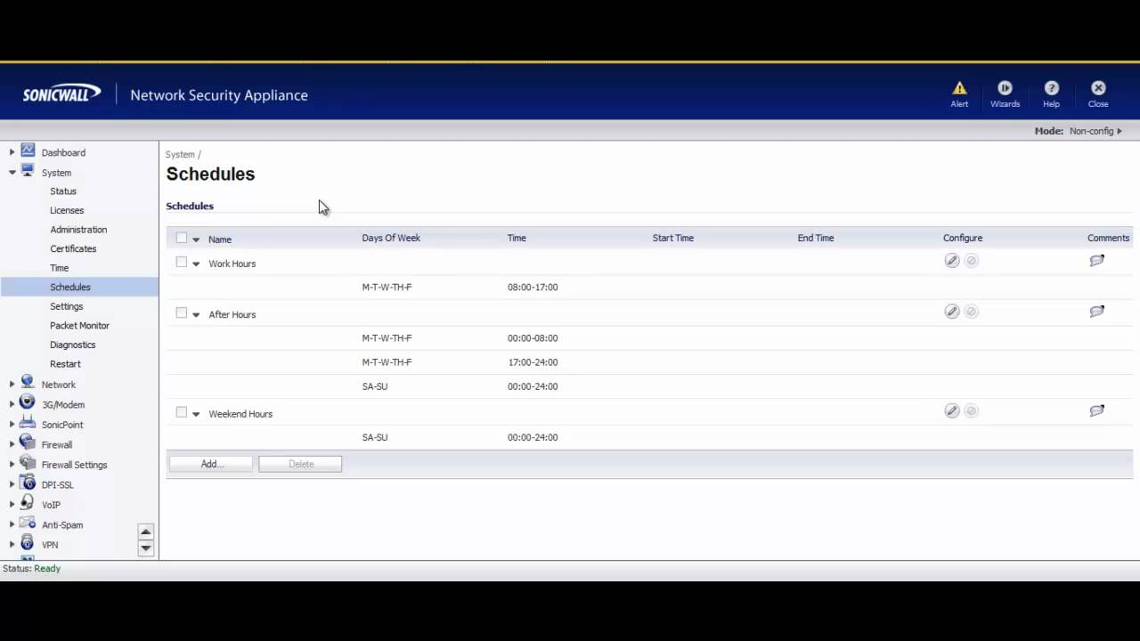 SonicWall - Administration, Time and Schedule configuration - YouTube