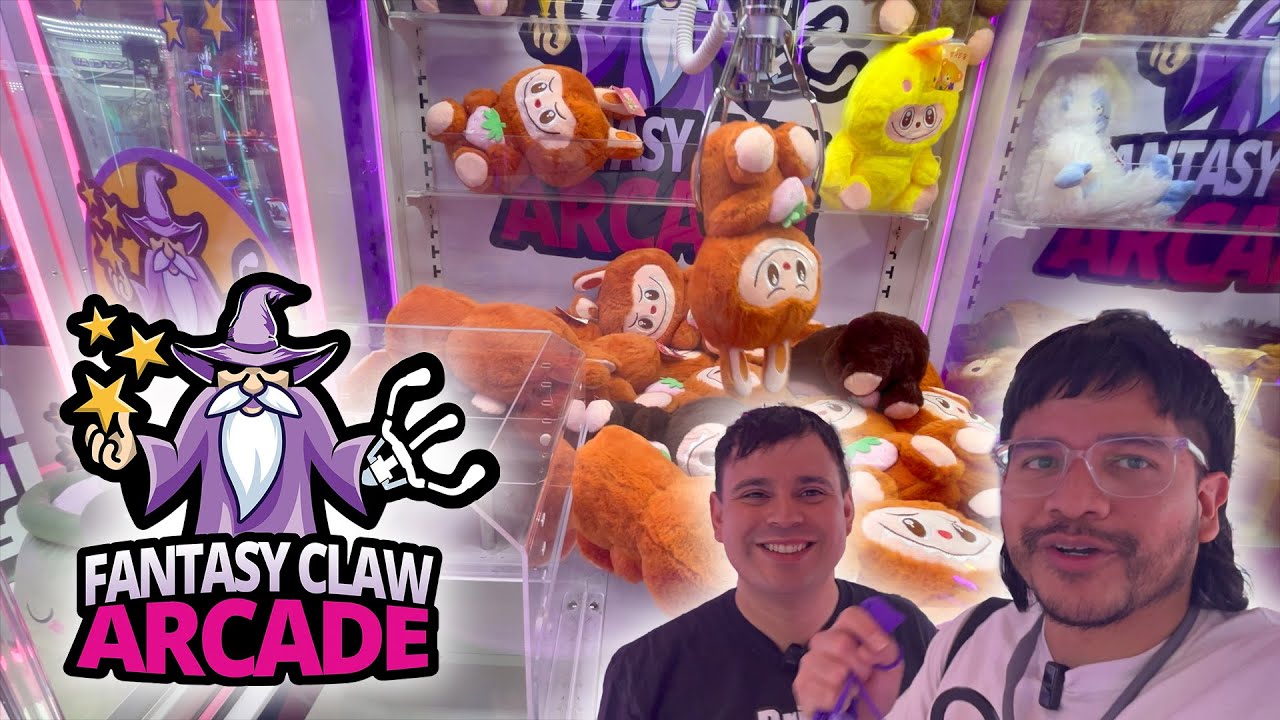 Claw Machine Play at Fantasy Claw Arcade in Planet Hollywood - YouTube