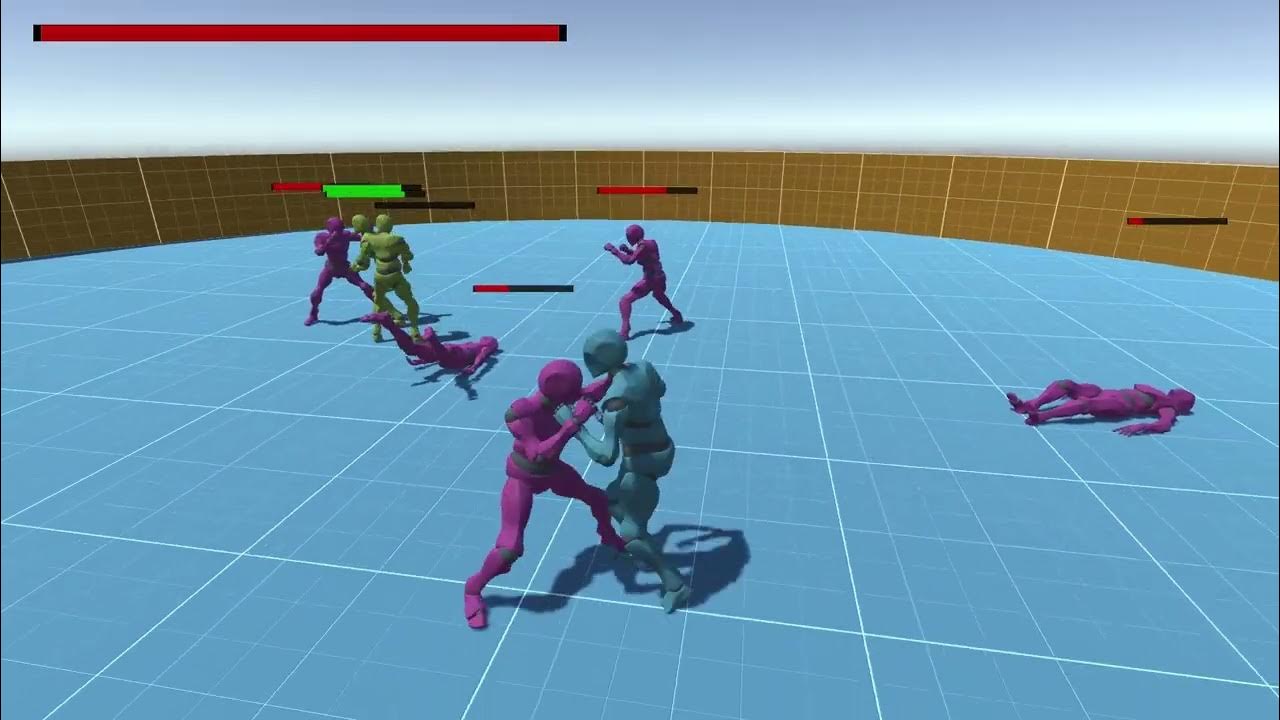 Unity Combat System - AI Test - YouTube