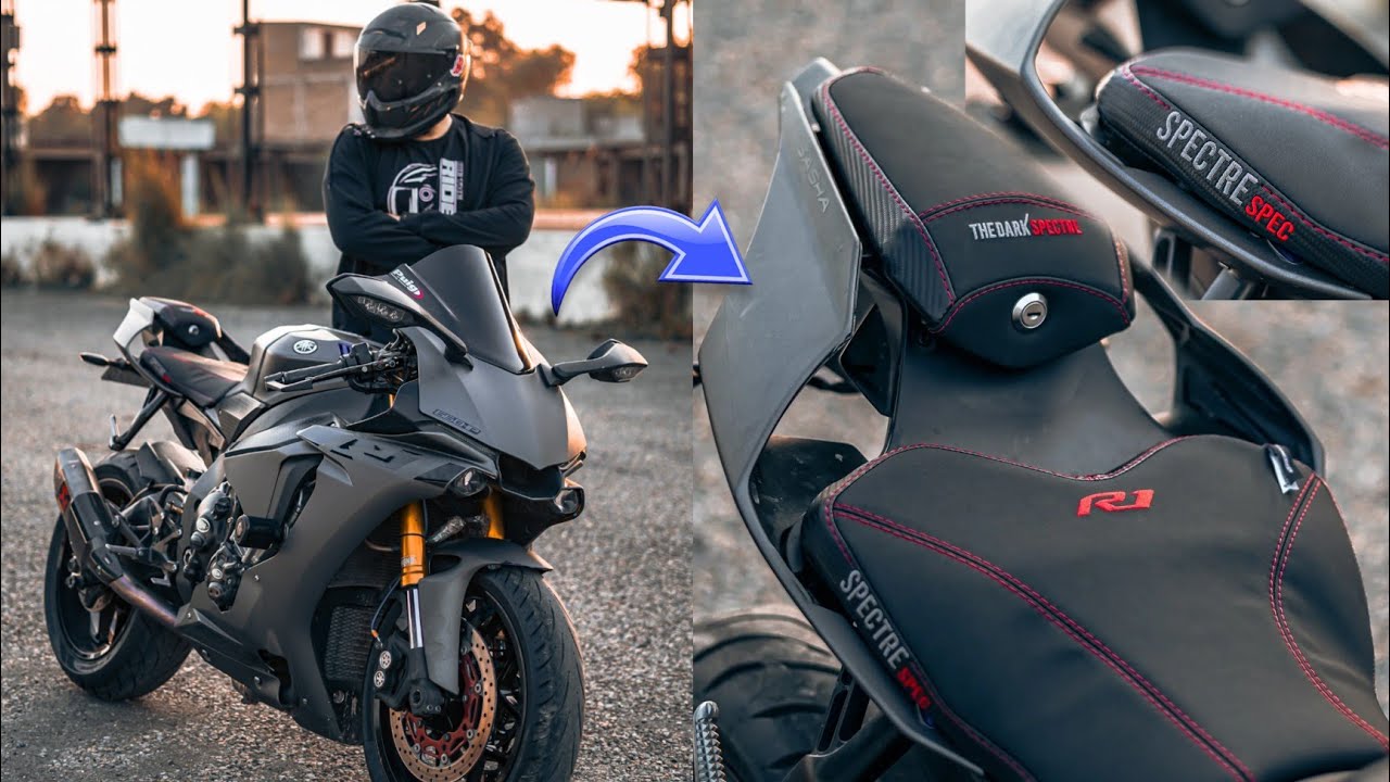 New Custom seats For my Yamaha R1 🔥 - YouTube