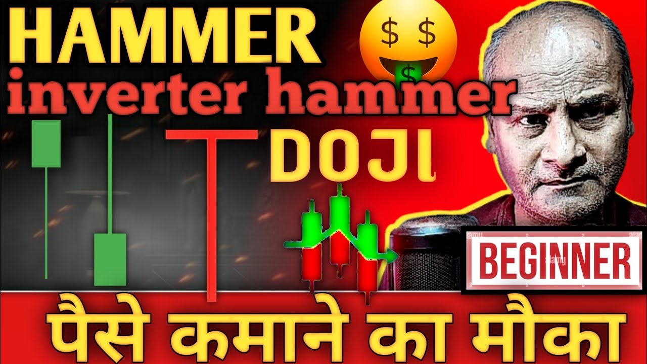WHAT IS CANDLESTIC PATTERN 🤑| HAMMER | INVERTER HAMMER | DOJI ...