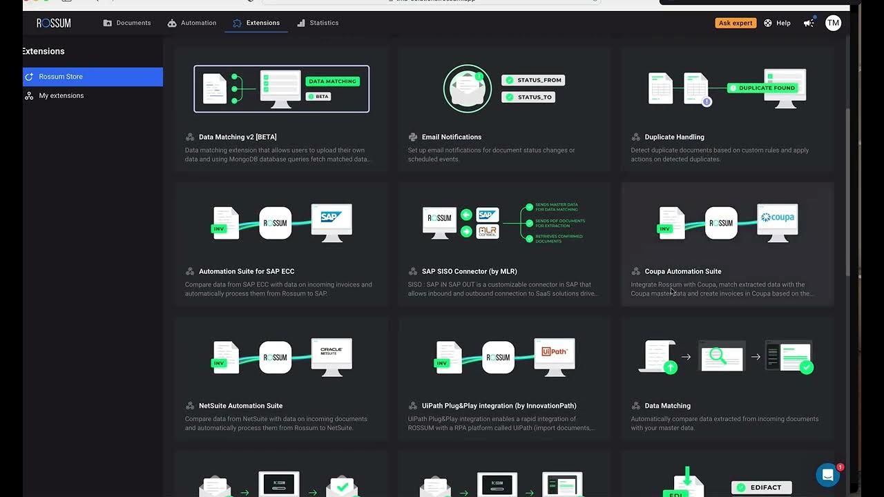 Rossum AI Demo Abridged - YouTube