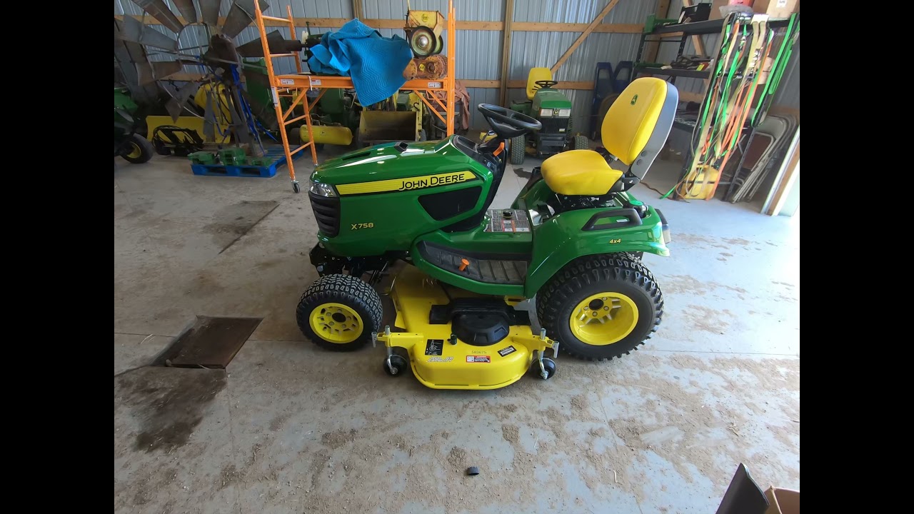 Bought a John Deere X758 - YouTube