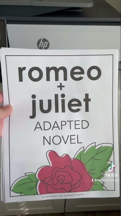 Romeo and Juliet Adapted Novel | Special Education + Autism Classrooms ...