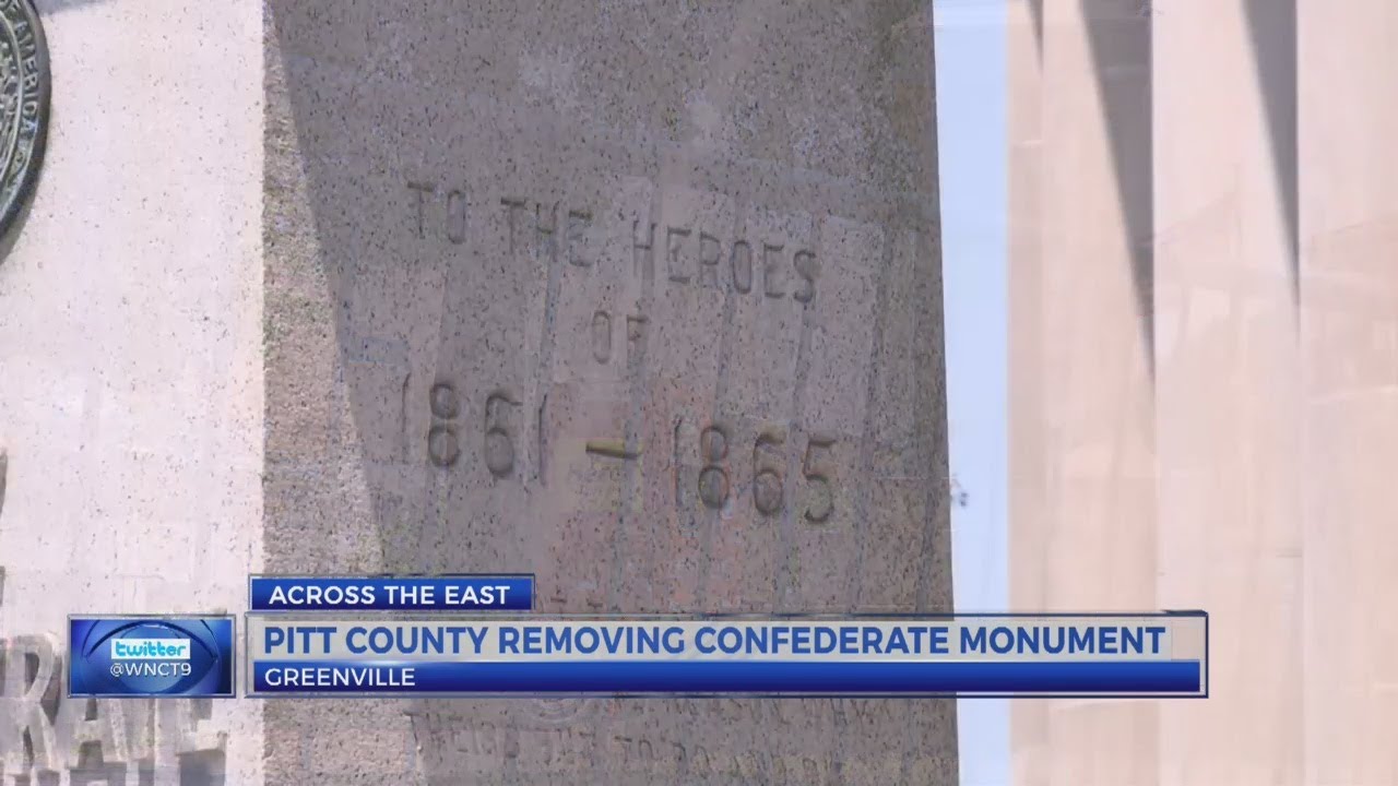 Pitt County Removing Confederate Monument - YouTube
