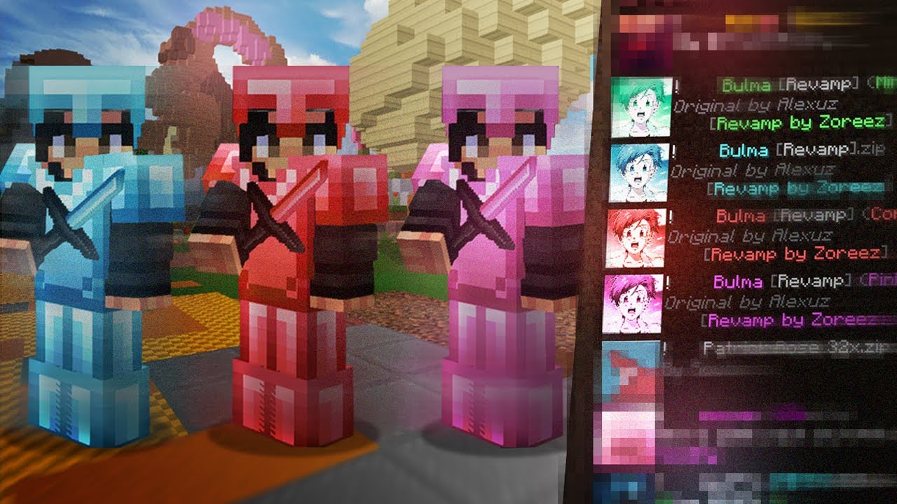 Bulma (Colors) [Revamp] | Minecraft PvP Texture Pack Release - YouTube
