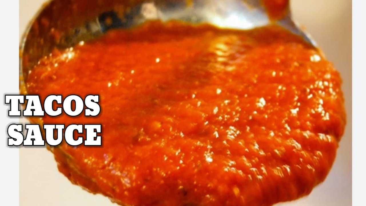 TOMATO TACOS SAUCE QUICK AND EASY - YouTube