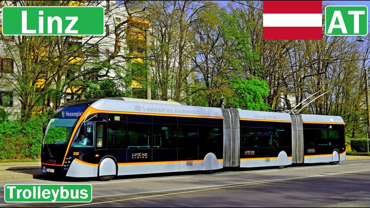 🇦🇹 LINZ TROLEYBUS / Linz O-Bus 2019 - YouTube