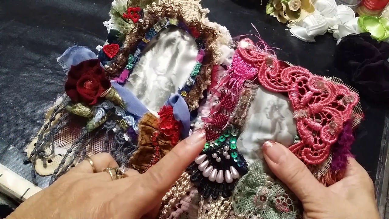 Shabby Chic Gypsy Doily Book Gift share for a friend - YouTube