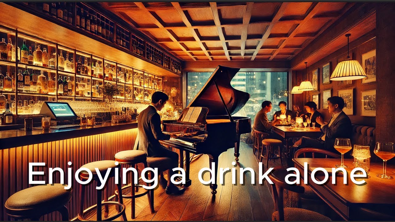 Enjoying a drink alone - YouTube