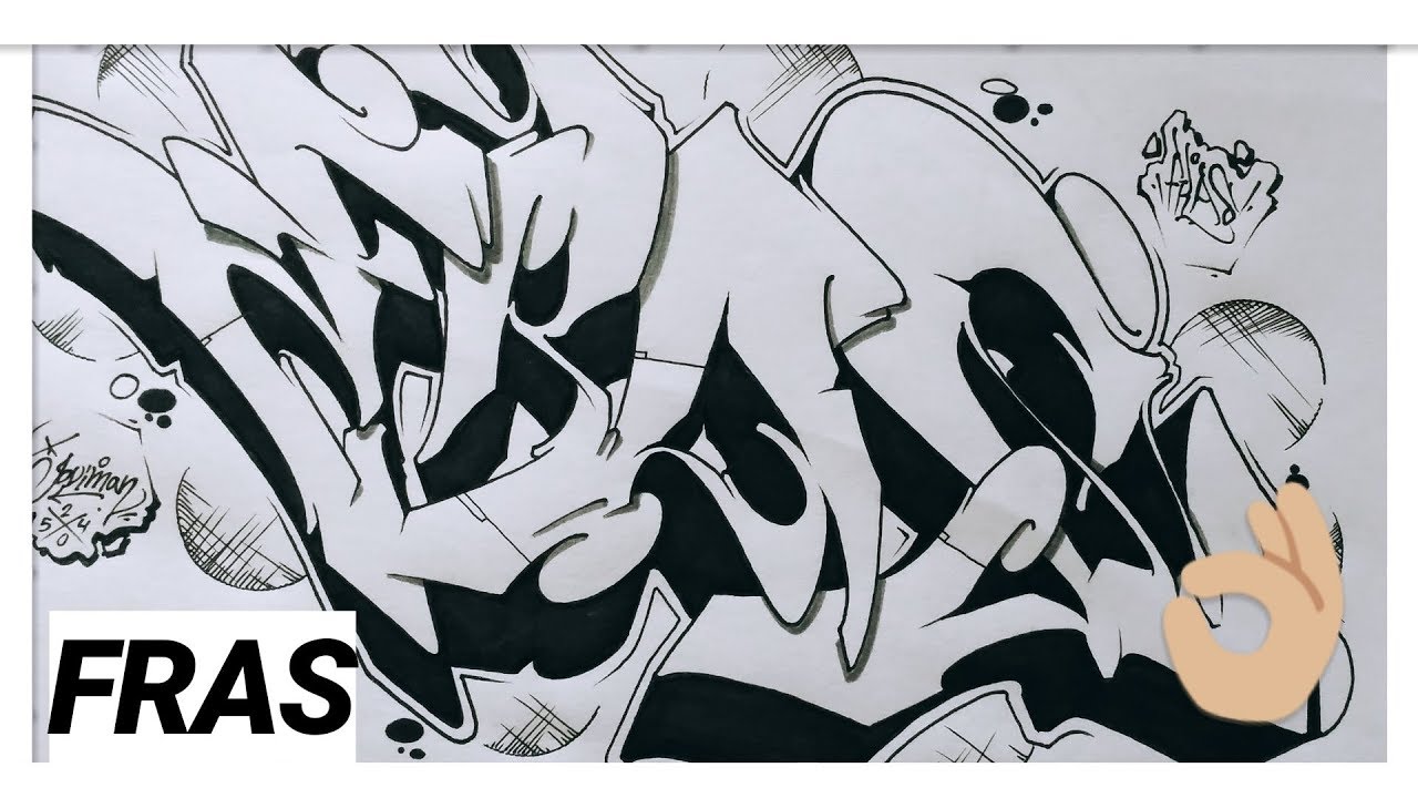 GRAFFITI SKETCH "FRAS" REQUEST | WILDSTYLE | JOVIMAN2405 | 2018 | - YouTube