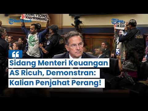 Sidang Kongres AS Ricuh! Demonstran: Hentikan Sanksi pada Iran! Kalian adalah Penjahat Perang
