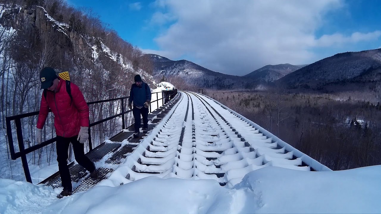 Frankenstein Trestle! Crawford Notch, NH - Winter hike and cookout ...