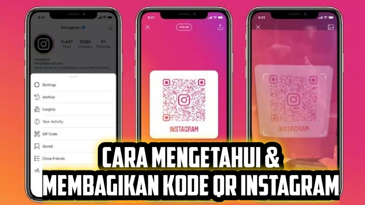 Cara Mengetahui dan Membagikan kode QR dari Instagram - YouTube