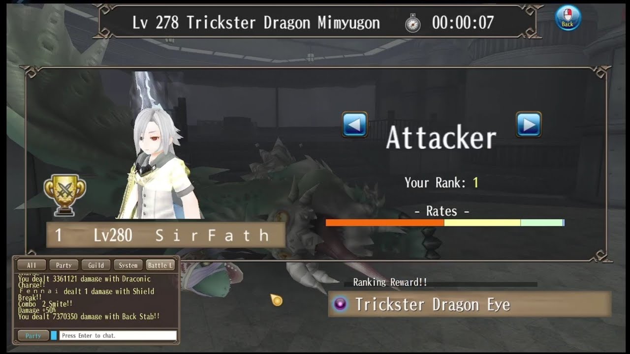 Trickster Dragon Mimyugon (Ultimate) 7s Halberd POV - Toram Online ...