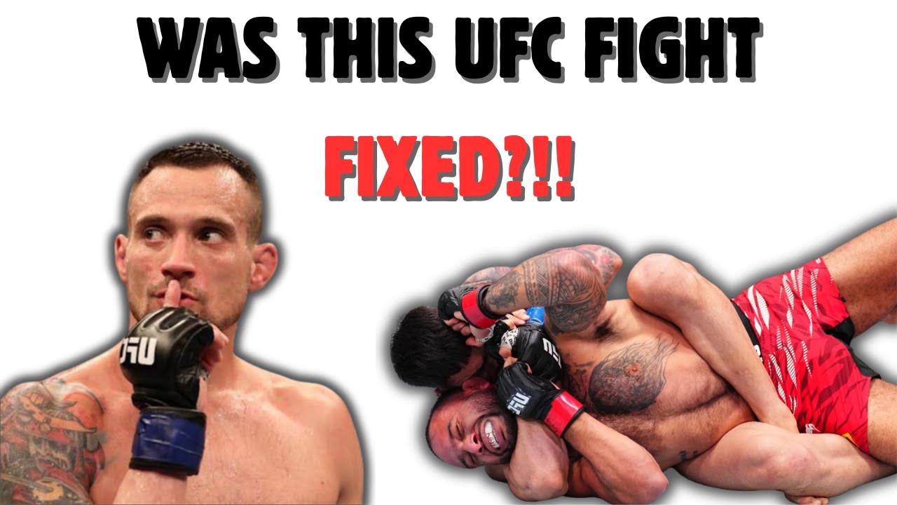 Was This UFC Fight Fixed?!! - YouTube