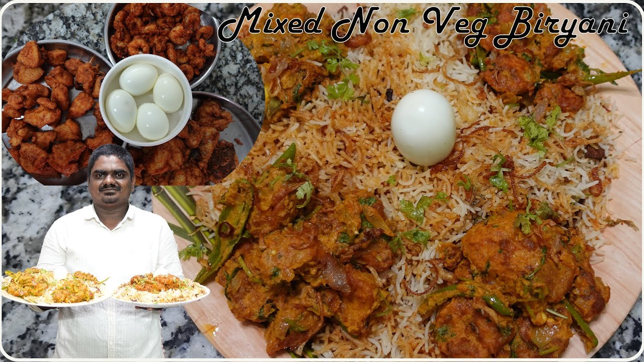 మిక్సీడ్ బిర్యాని || Mixed Non Veg Biryani || EverydayCooking - YouTube