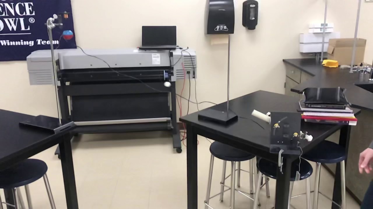 Projectile Motion vs Free Fall Demonstration Slow Motion - YouTube