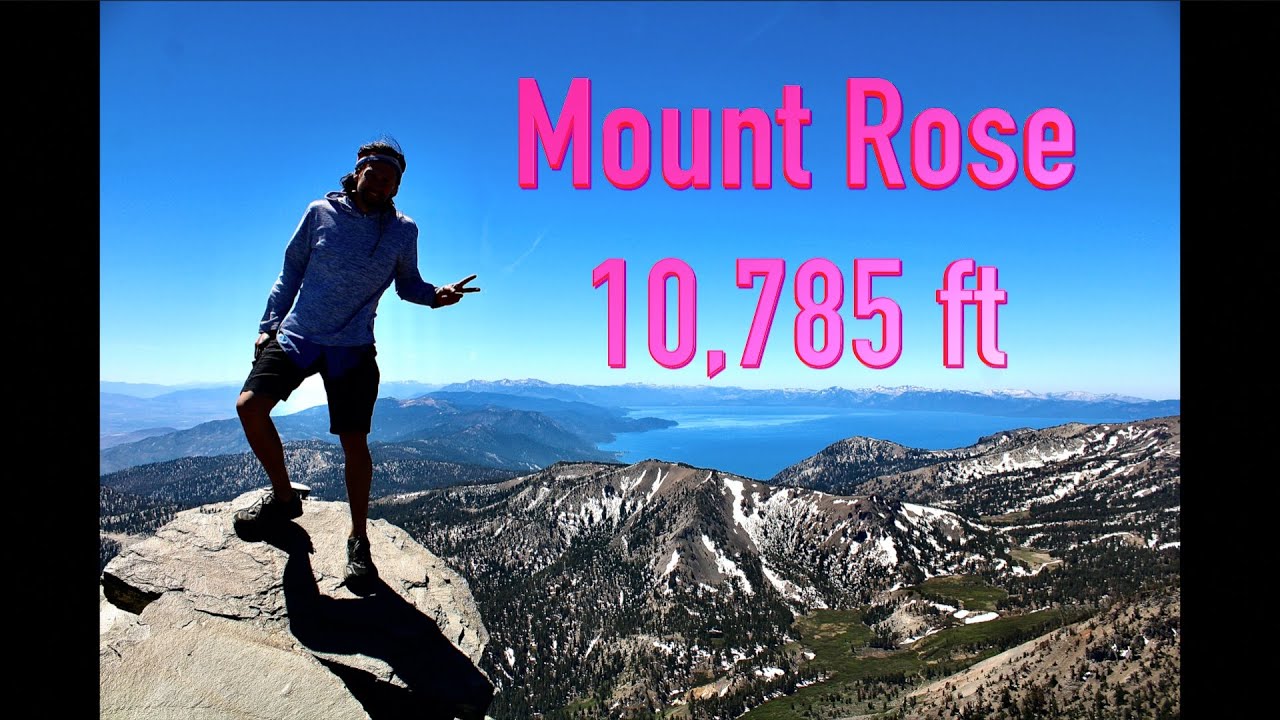 Climbing Mt. Rose summit hike high point above Lake Tahoe Rim Trail ...