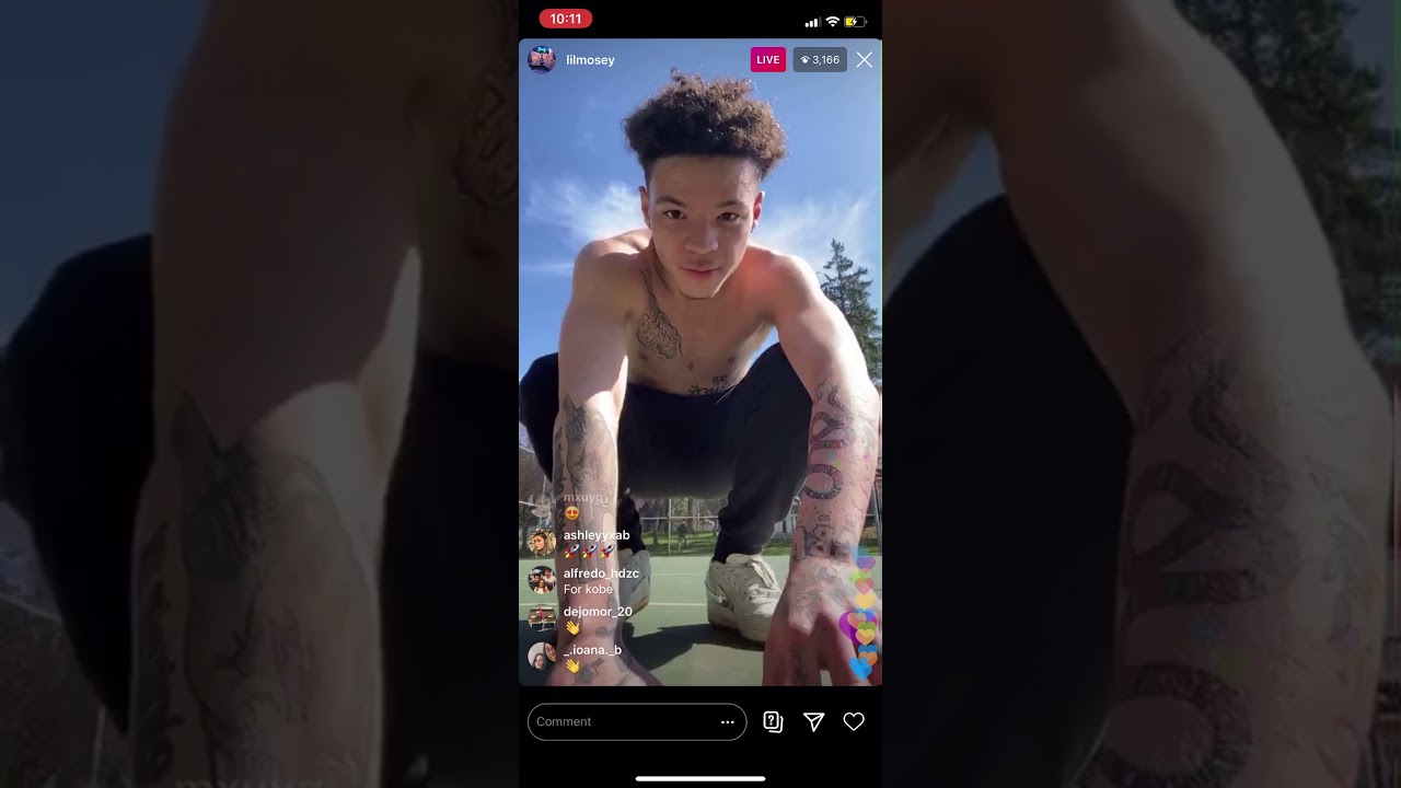 Lil Mosey Basketball match live Instagram - YouTube