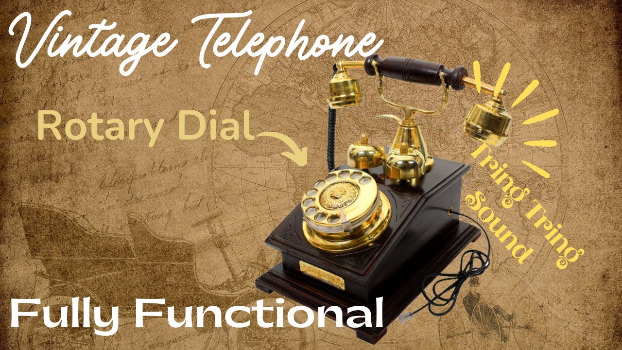 TRING TRING VINTAGE TELEPHONE || ROTARY DIALING || COMPATIBLE WITH ...