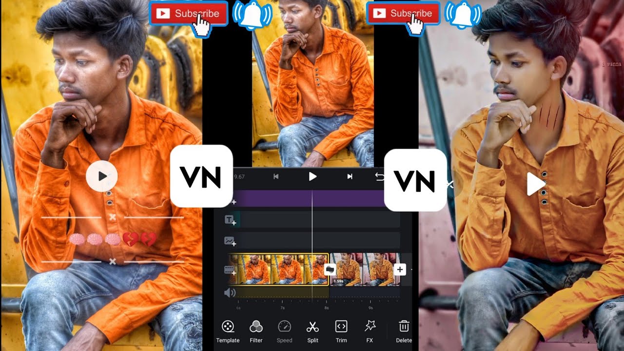 Instagram Reals Photo Video Editing In Vn Video Editor | Vn App Se ...