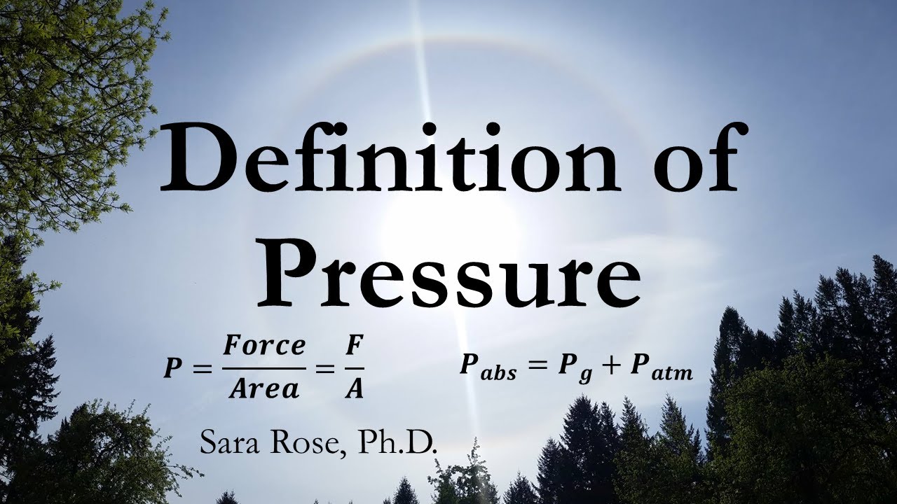 Definition of Pressure (Fluids) - YouTube