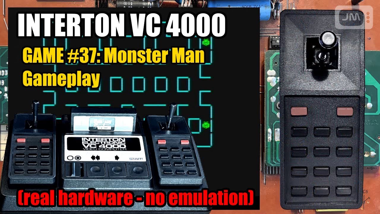 Interton VC 4000 Game #37: Monster Man gameplay (real hardware - no ...
