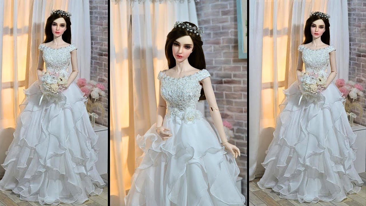 DIY Barbie Doll Wedding Gown: Stunning & Easy Step-by-Step Tutorial ...