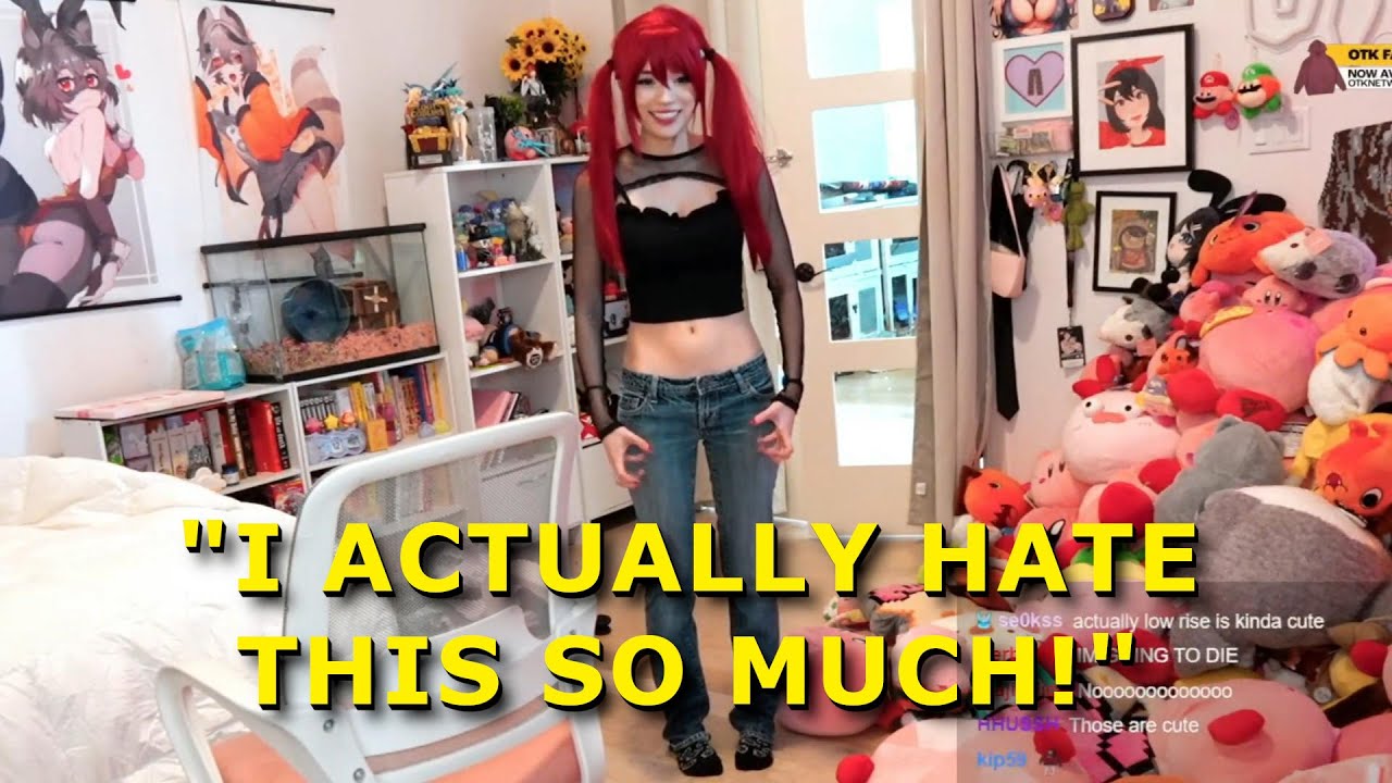 Emiru wearing real pants for the first time in 7 years - YouTube