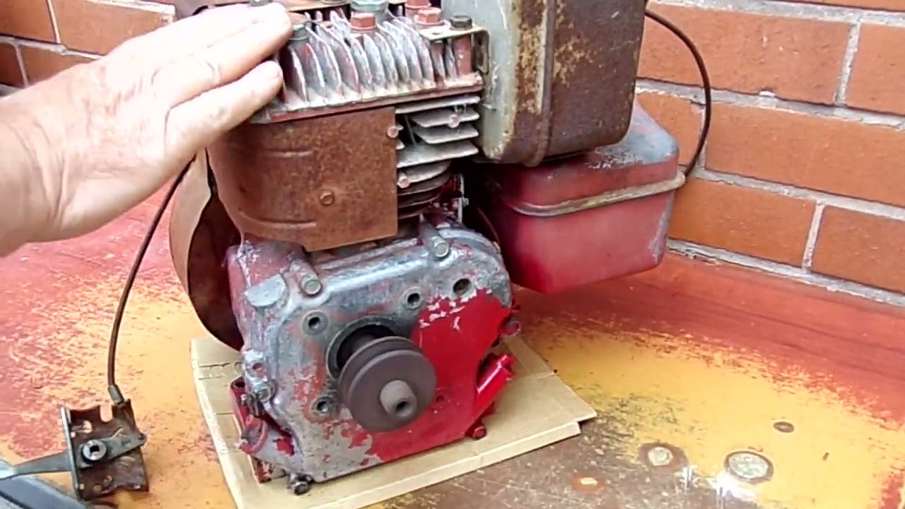 b&s 5hp petrol engine - YouTube
