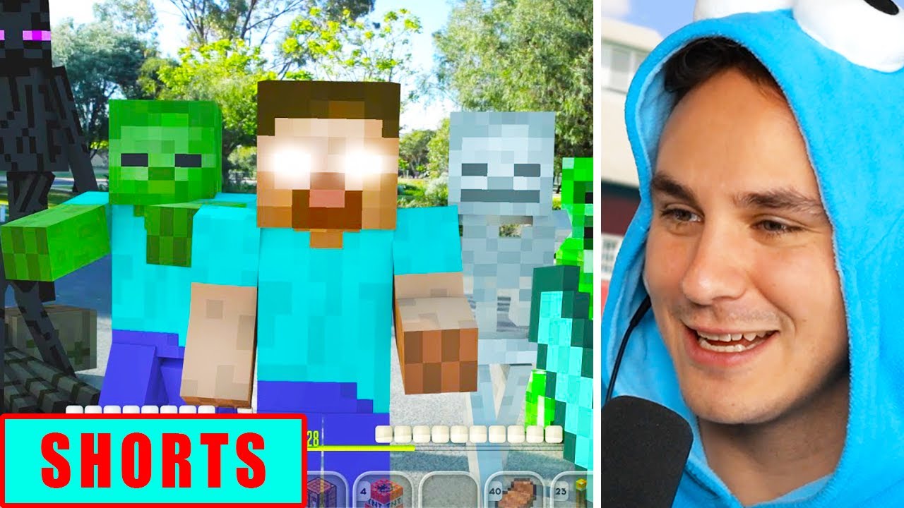 Bahri LOVES This REAL LIFE MINECRAFT Mod! - YouTube