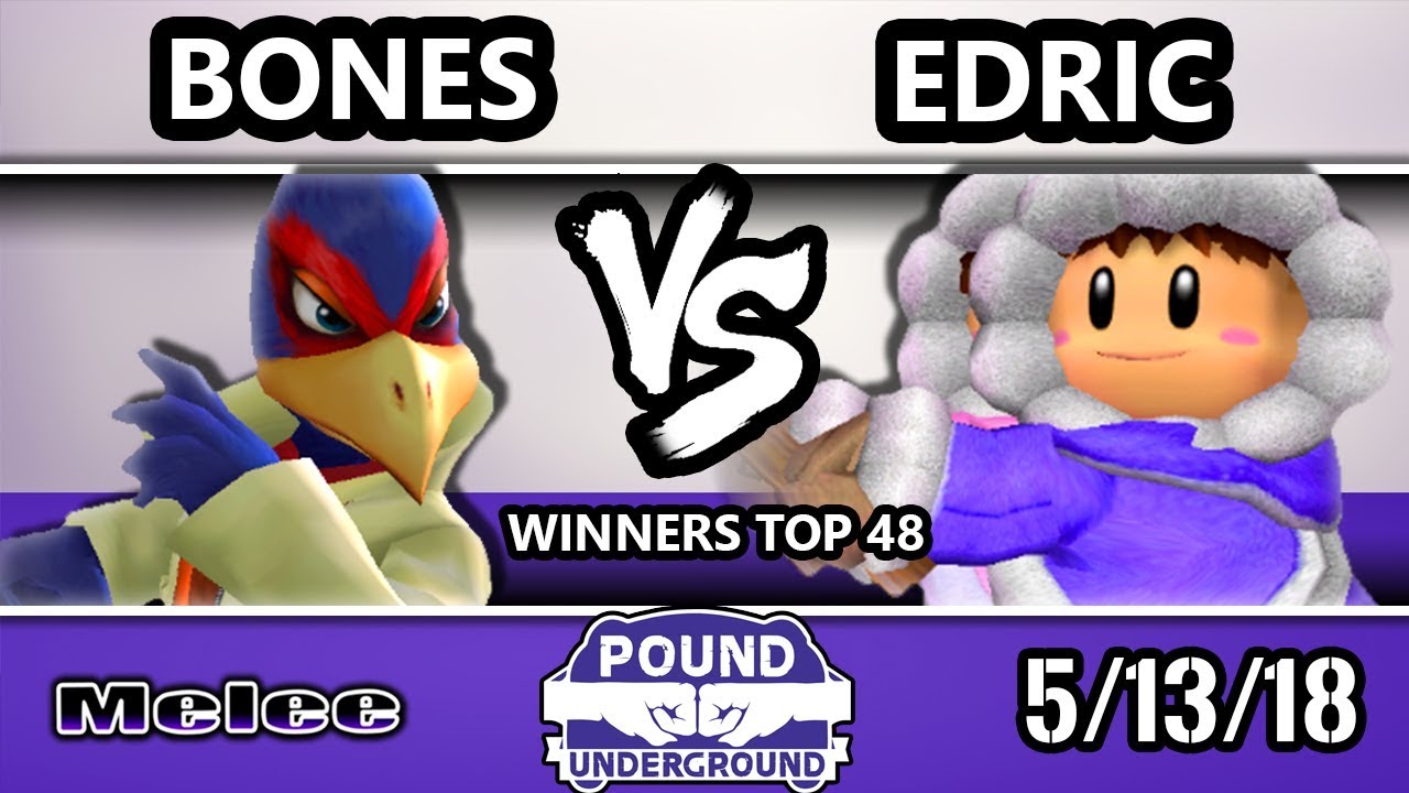 Pound Underground - Edric (Ice Climbers) Vs. Bones (Falco) Smash Melee ...