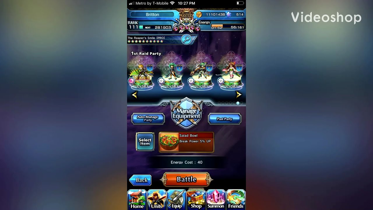 [Grand Summoners] The Reaper’s Smile Easy Clear - YouTube