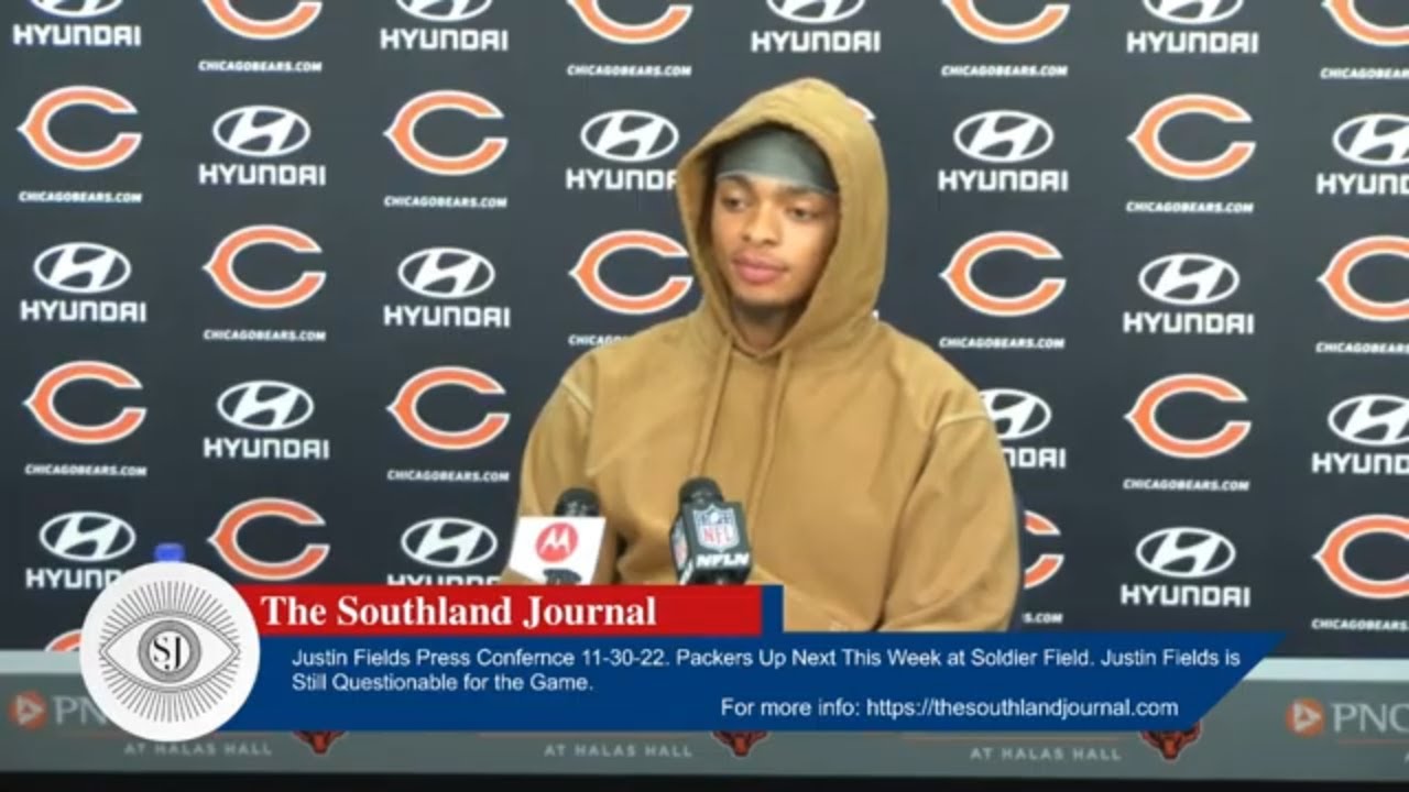 Justin Fields Press Conference 11-30-22. Packers Up Next This Week at ...