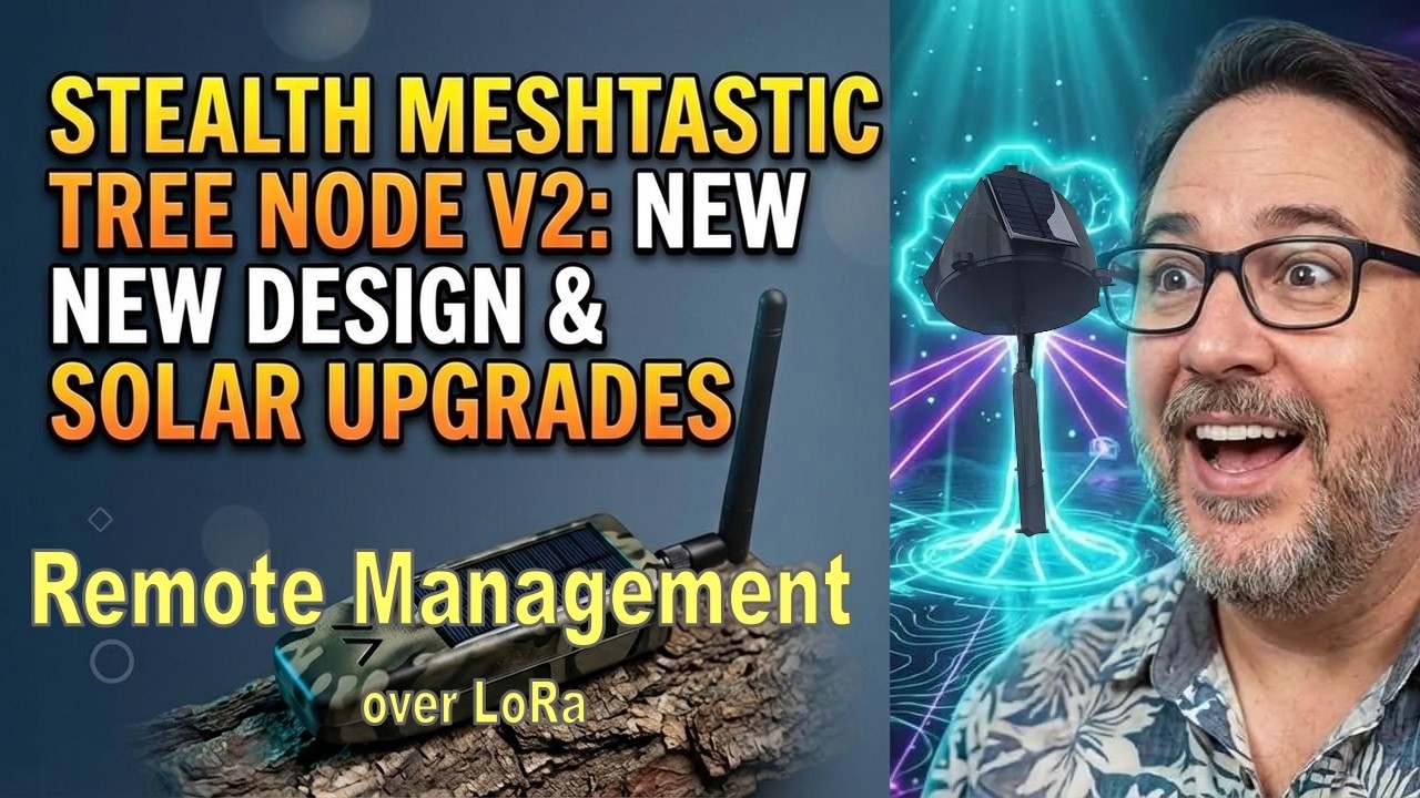 Stealth Meshtastic Tree Node V2: New Design & Solar Upgrades - YouTube
