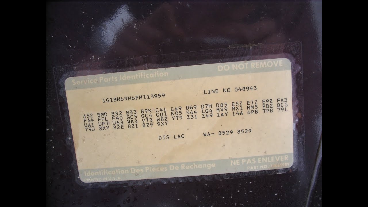 A Discussion About RPO Codes - YouTube