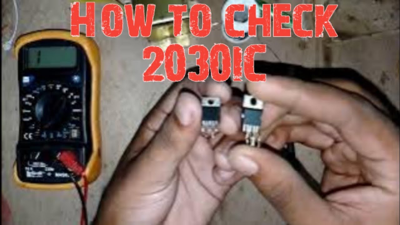How to check 2030 IC with multimeter - YouTube