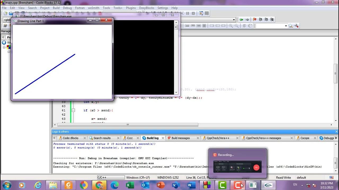 Bresenham’s Line Algorithm part 2 - YouTube