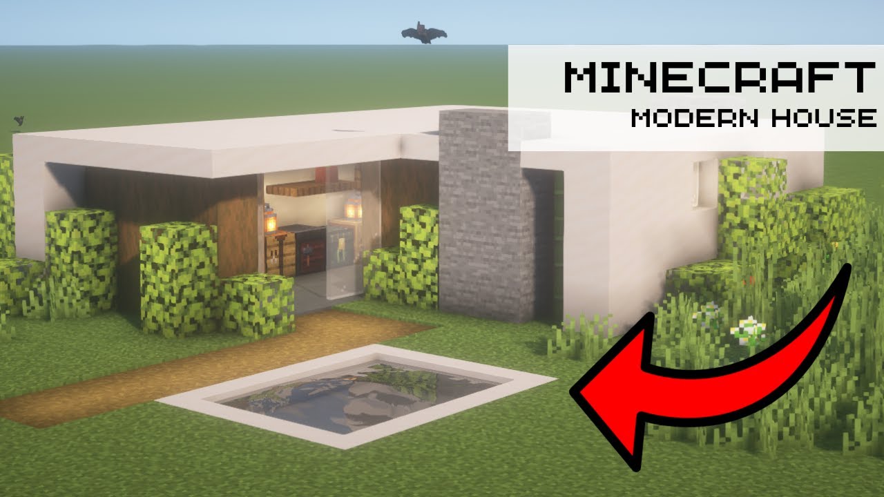 Minecraft: Simple Modern House (Tutorial) - YouTube