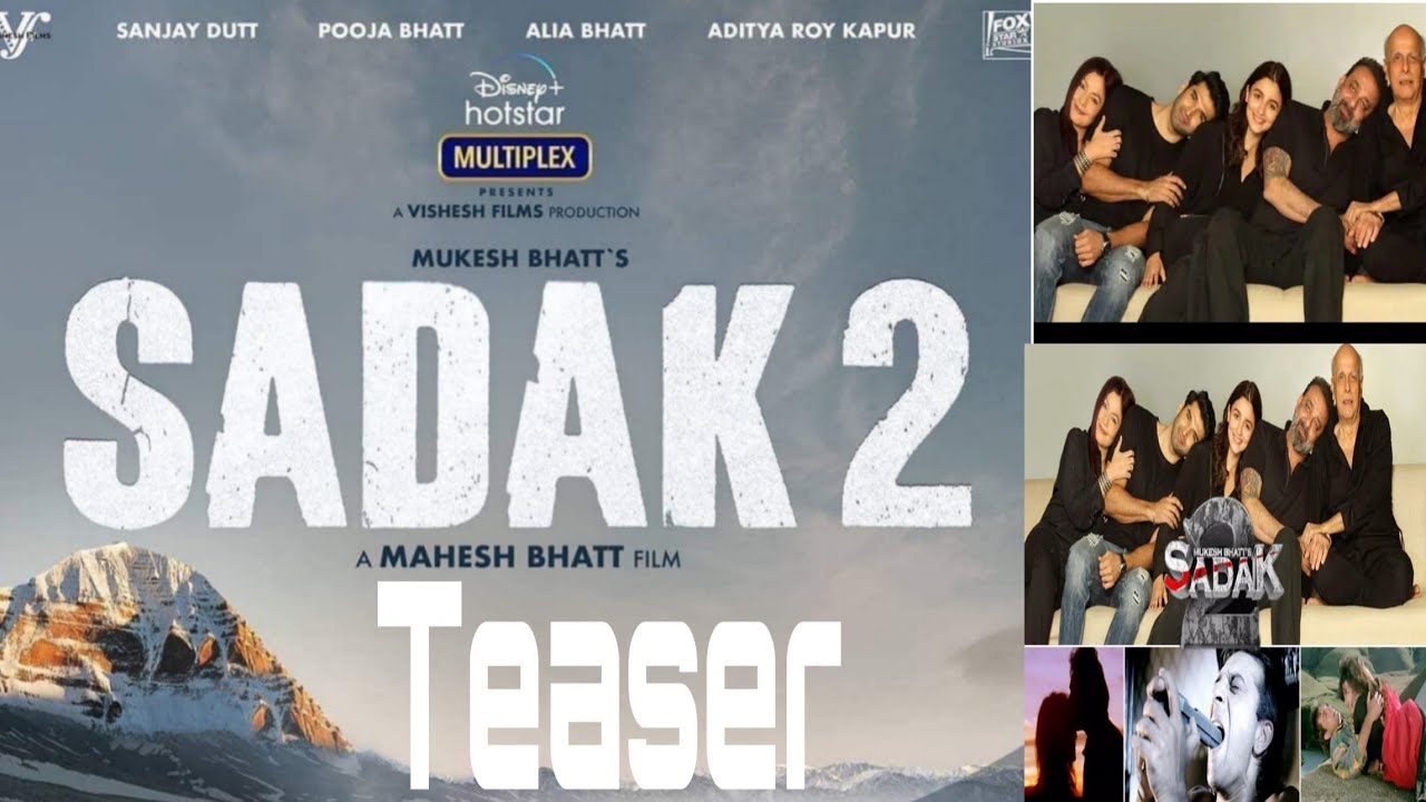 SADAK 2 TEASER|SADAK 2 POSTER|ALIA BHATT POOJA BHATT SANJAY DUTT ADITYA ...