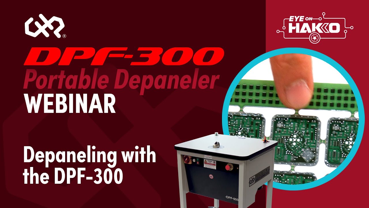 Depaneling PCBs with the DPF-300 Depaneling System - YouTube