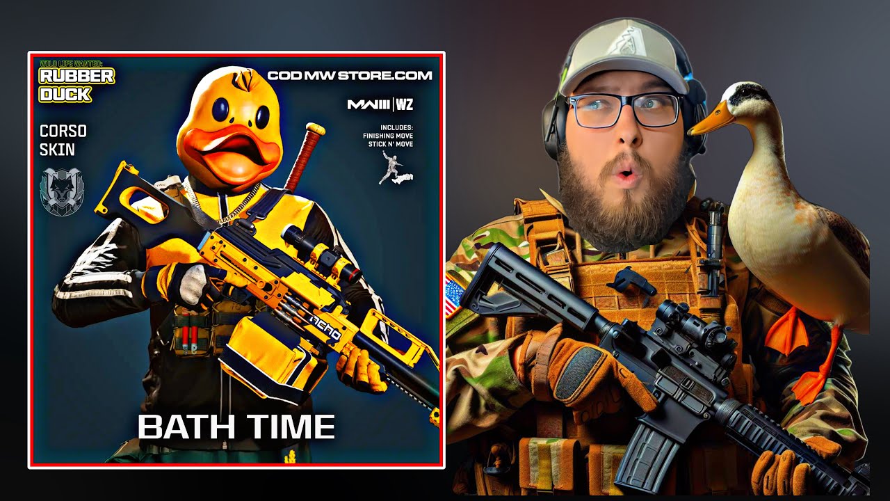 Warzone’s New Rubber Ducky Skin is Quacking Me Up - Bath Time Gameplay ...