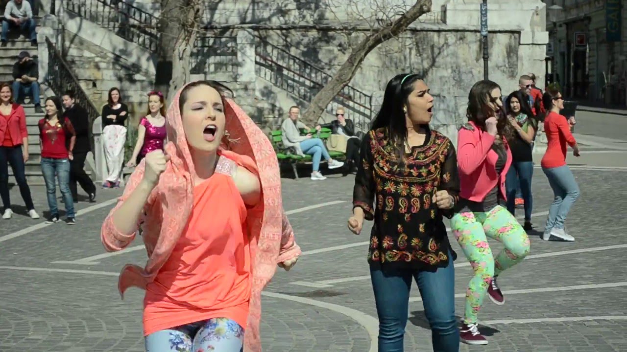FIRST INTERNATIONAL BOLLYWOOD FLASH MOB - SLOVENIA - YouTube