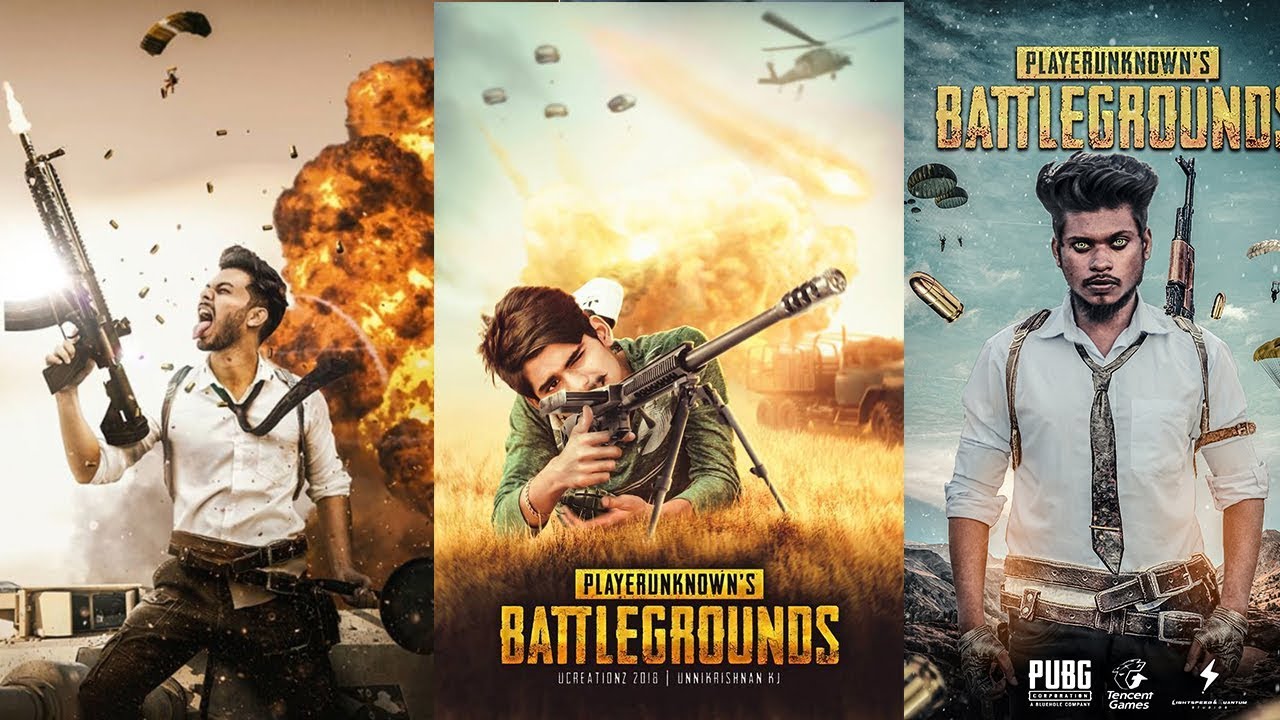 PUBG GAME - Photoshop Editing Tutorial🔥|| PUBG Lover Special Editing ...