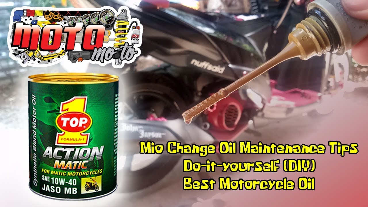 Mio Change Oil Maintenance Tips (DIY) - YouTube