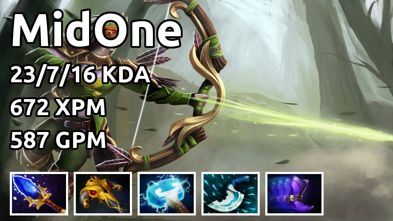 Dota 2 MidOne - Windranger highlights - Game 2883985351 - YouTube