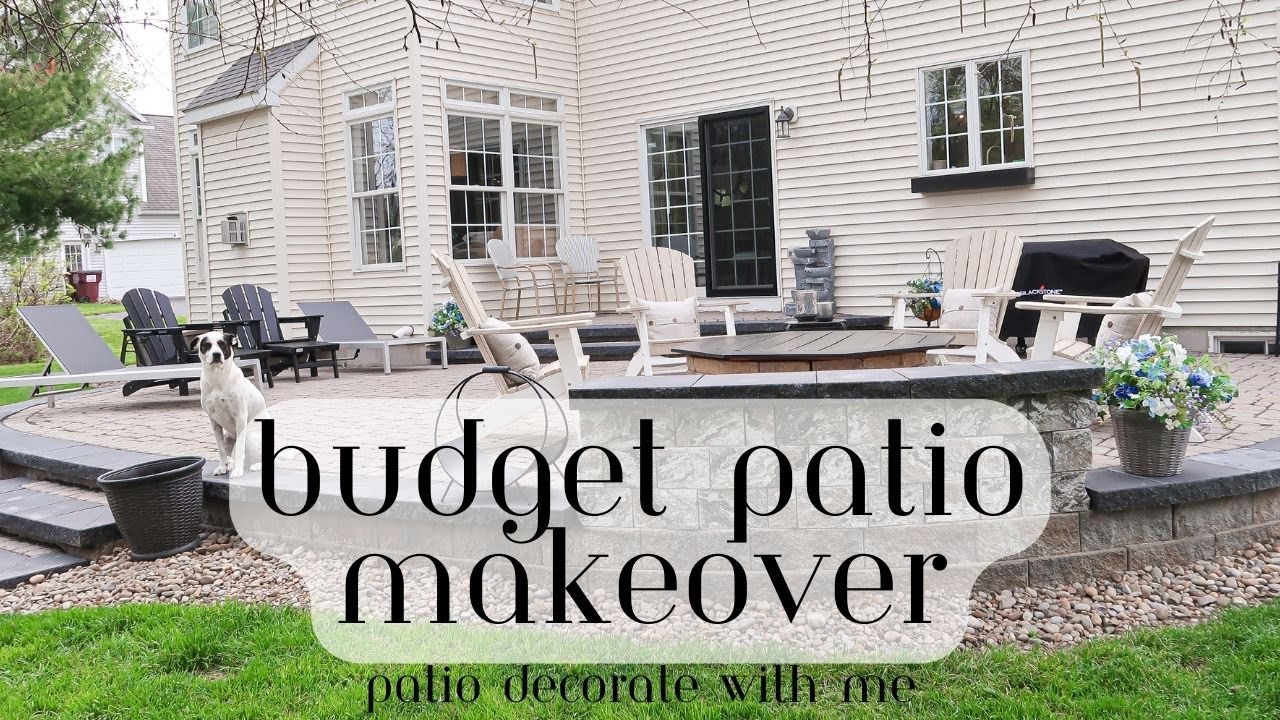 PATIO MAKEOVER + SIMPLE STYLING IDEAS ON A BUDGET! | patio decorate with me - YouTube