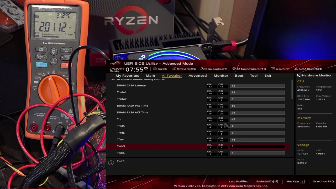 Samsung 4gb E Die 2 Volt Overclocks On The Volt Modded Asus X570i Strix Cl10 Cl11 Cl12