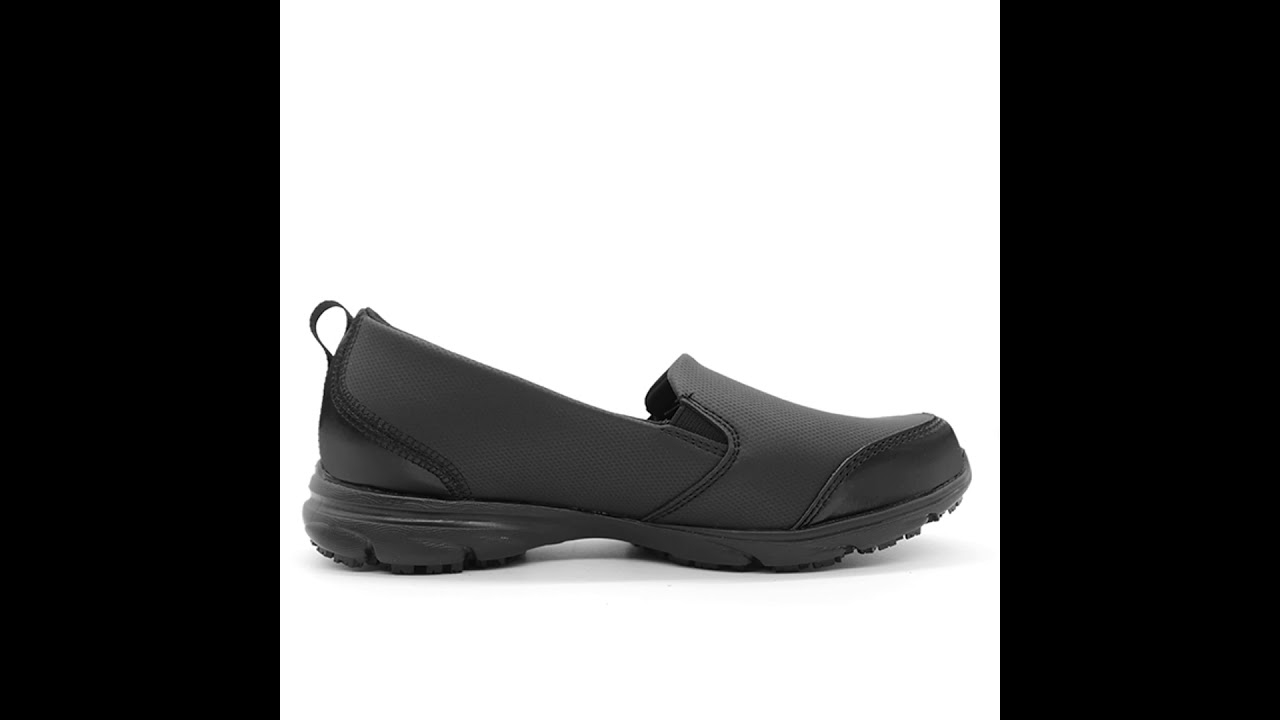 safeystep Non slip safety shoes work shoes chef shoes159984 - YouTube